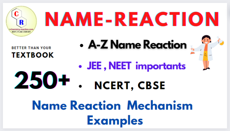 List Of Name Reactions in Organic Chemistry With Mechanism